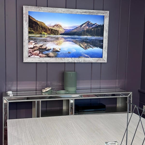 Wood TV Frames, (genuine Oak), Wall Art, Aesthetic Home Décor, Room ...