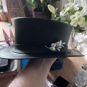 Black Suede Leather Clint Eastwood Pale Rider Style Western - Etsy