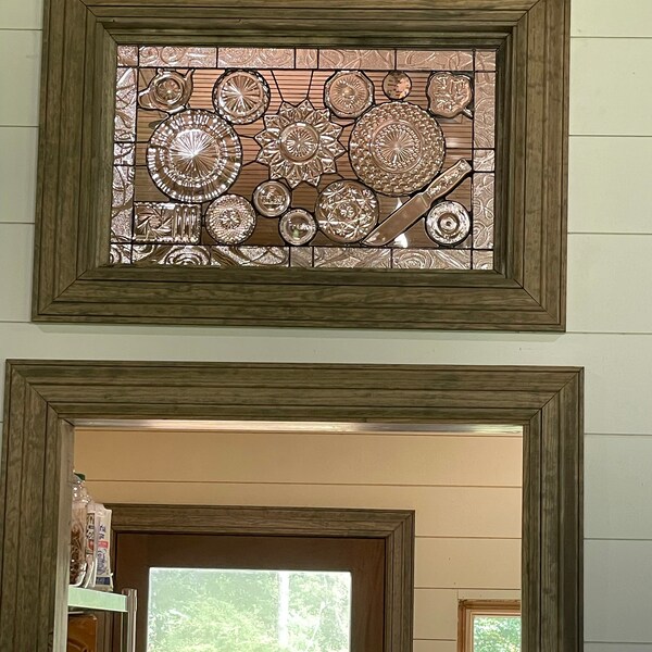 All Clear Collage Plate Window Panel Transom - Etsy