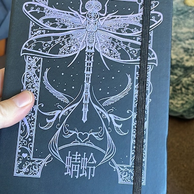 Cryptic Butterfly Black A5 Hard Cover Notebook - Etsy