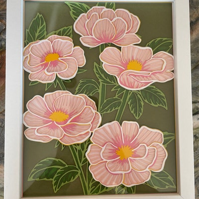 3D Beautiful Flowers Layered Paper Cut Flowers Shadow Box SVG, 3D ...