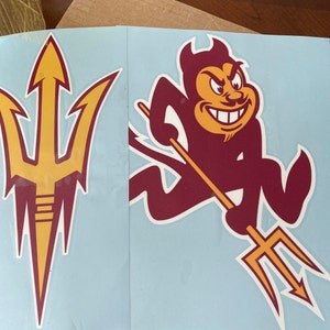 Arizona State Sun Devils 12” Premium Vinyl Decal Licensed NCAA - Etsy
