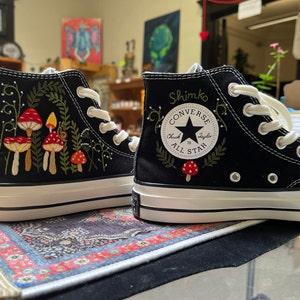 Custom Embroidered Converse High Tops/ Custom Converse Chuck Taylor ...