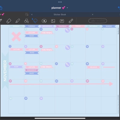 Digital Sticker Book for Goodnotes, PNG Files of Digital Stickers ...