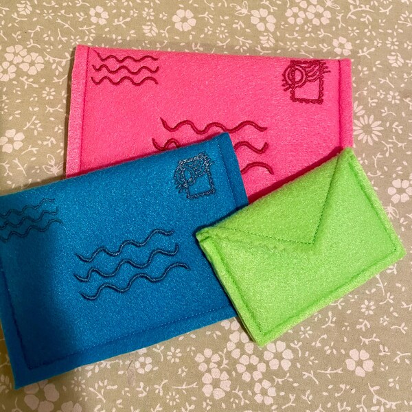 Montessori Felt Letters and Envelopes, Pretend Mail Set, Preschool ...