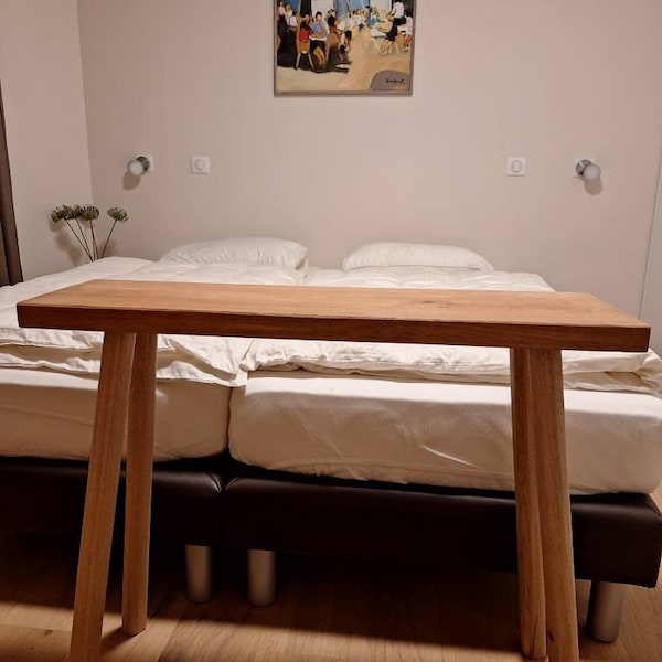 Boho Wooden Clothes Rack, Clothes Hanger, Handmade With Hazel and Solid ...