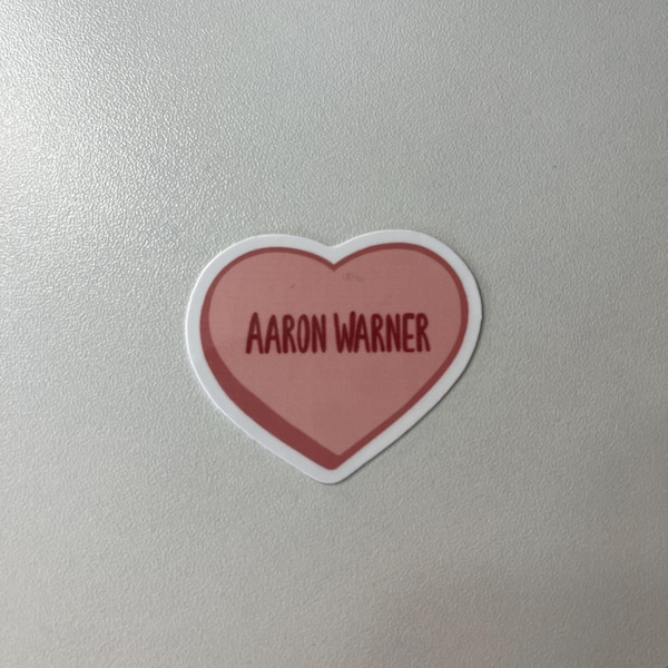 Book Boyfriend Heart Sticker | Aaron Warner - Etsy