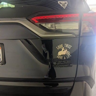 Ride Safe Biker Wave 2 Fingers Down Motorcycle Wave Sticker - Etsy