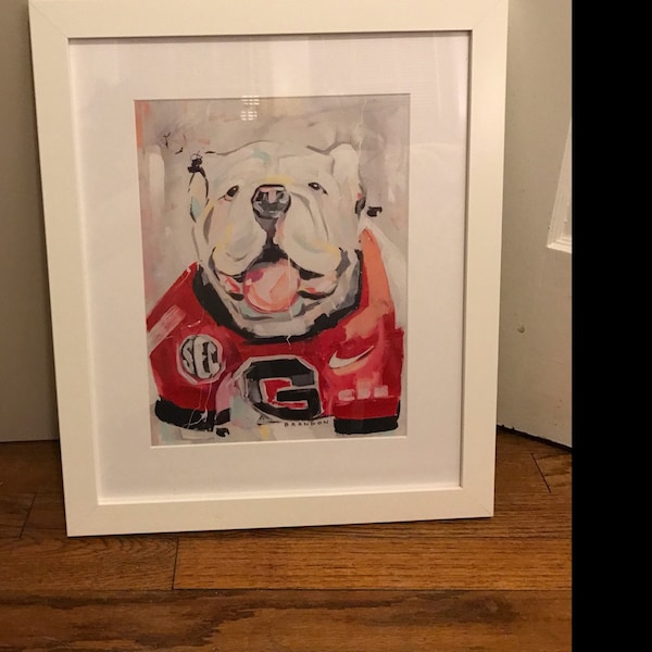 Georgia Bulldogs "grey Uga Ix" | Officially-licensed Archival-quality ...