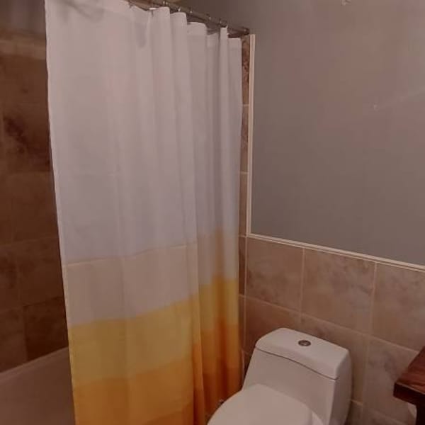 French Country Boho Shower Curtain, Blue and White Shower Stall Curtain ...