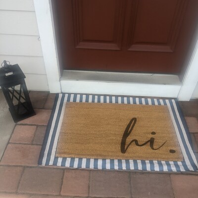 Hi Door Mat - Etsy