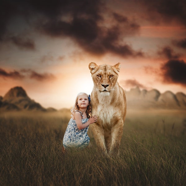 Lion Digital Background ~ Animal Background ~ Fine Art Background - Etsy