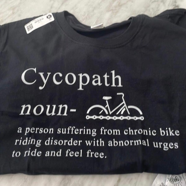 Funny Biker Gift. Biker Shirts. Cycopath Shirt. Funny Cycling T-shirt ...