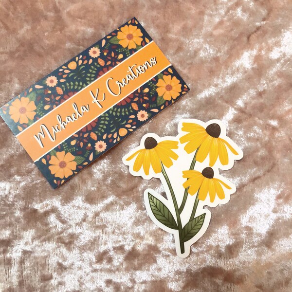 Black Eyed Susan Sticker | Stickers for Hydroflask | Laptop Stickers ...