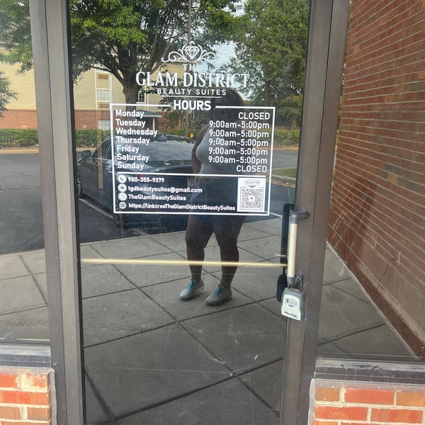 Shop Hours Decal - Attractive Storefront Hours Decal - Glass Door Sign ...