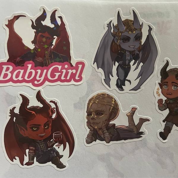 INSTOCK Fanmade BG3 VOL 2 Sticker Pack! - Etsy