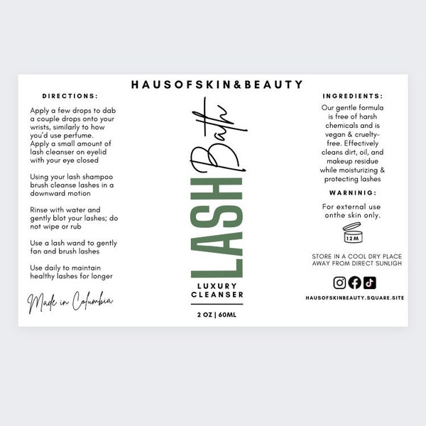 DIY Body Spray Label Templatem Bottle Label Design, Editable Canva ...