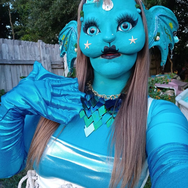 Seascape Webbed Gloves - Etsy