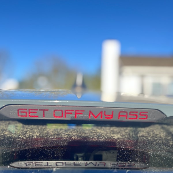 Vinyl Brake Light Decal - Matte Black - Etsy