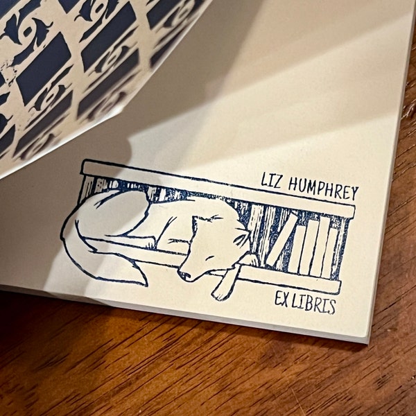 The Great Wave off Kanagawa Book Stamp, Ex Libris Stamp, Mount Fuji ...