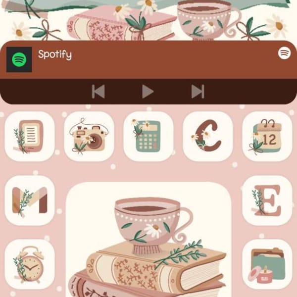 Book Lover App Icons, Bookworm Ios Icons, iPhone Icons for Book Lovers ...