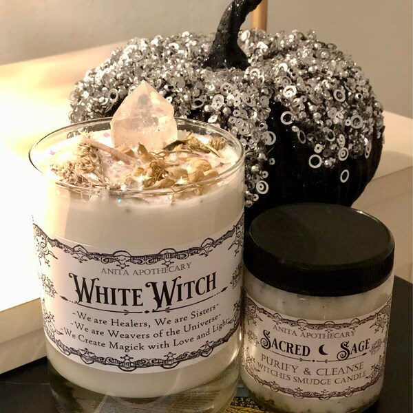 White Witch Ritual Candle~ Goddess, Anita Apothecary, Magick, Wicca ...