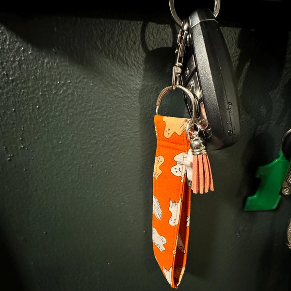 Halloween Wristlet Keychain Tassels Lobster Claw Clipper Spooky ...
