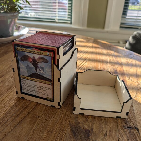 Trading Card Deck Box With Window - 3MM, 1/8" .AI, SVG, DXF Digital ...