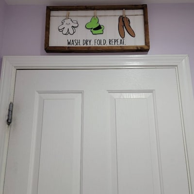 Mickey Laundry Sign Disney Laundry Sign Custom Disney Laundry Sign ...