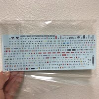 1/1400 Acreation Aztec Decals for AMT Enterprise E Model Kit Star Trek ...