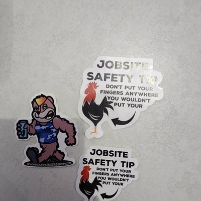 Jobsite Safety Tip, Hard Hat Stickers, Hardhat Sticker Sarcastic ...
