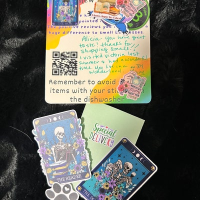 The Reader Sticker: Tarot Card Skeleton the Reader Tarot - Etsy