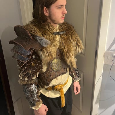 Larp Viking Armor. Leather Armor for a Celtic, Barbarian, Pagan or ...