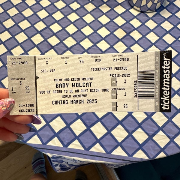 Custom Printable Concert Ticket, Digital Download - Etsy