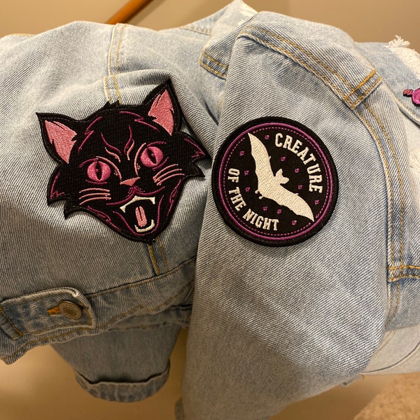Creature of the Night Embroidered Patch - Etsy