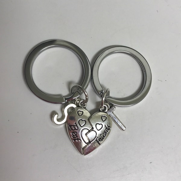 Antique Silver Keychain, 3D Whale Tail and Personalized Initial ...