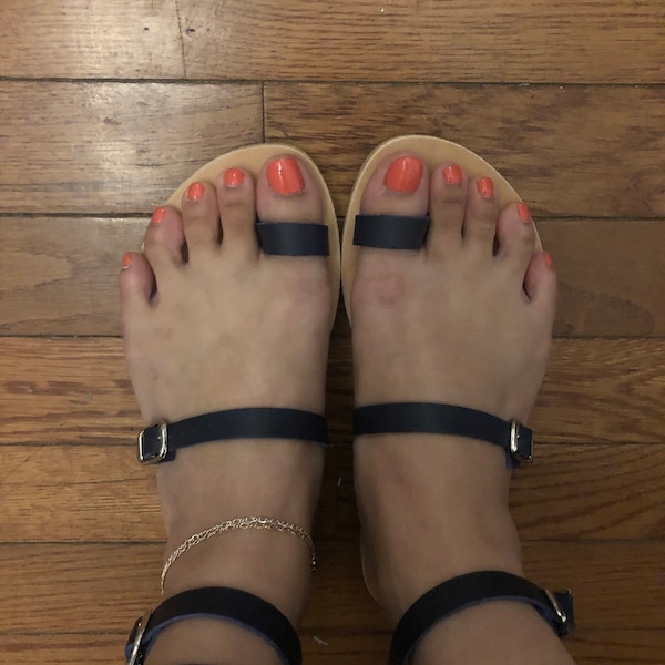 Greek Handmade Leather Women Sandals - Women Adjustable Straps Summer ...