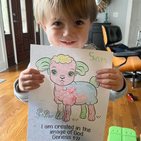 Bible Verse Coloring Pages for Kid Christian Safari Animal Coloring ...