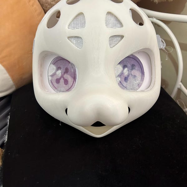 Feline Canine Head Base Fierce Face Short Snout Furry Fursuit 3D Print ...