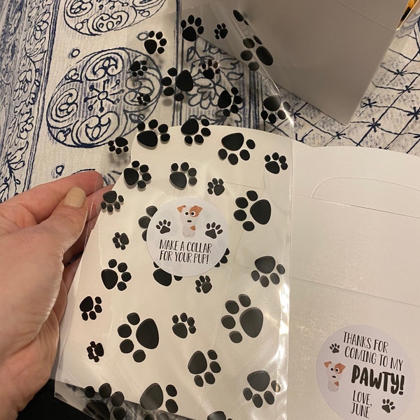 Dog Birthday Pawty Stickers, Puppy Birthday, Dog Theme, Dog Party, Dog ...