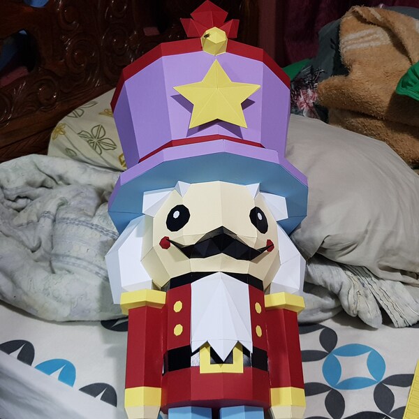 Kawaii Nutcrackers V3, DIY, Papercraft, PDF, Svg, Dxf, Low Poly, 3D ...