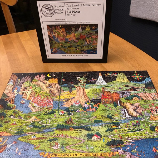 Wooden Jigsaw Puzzle for Adults 475 Pieces by Nautiluspuzzles® - Laser ...