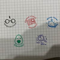 Custom Checklist Stamps Homework Check Stamp Personalized - Etsy