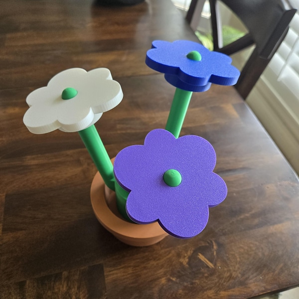 Giant Building Block Flowers, Life-size Brick Blooms With 3 Flowers ...