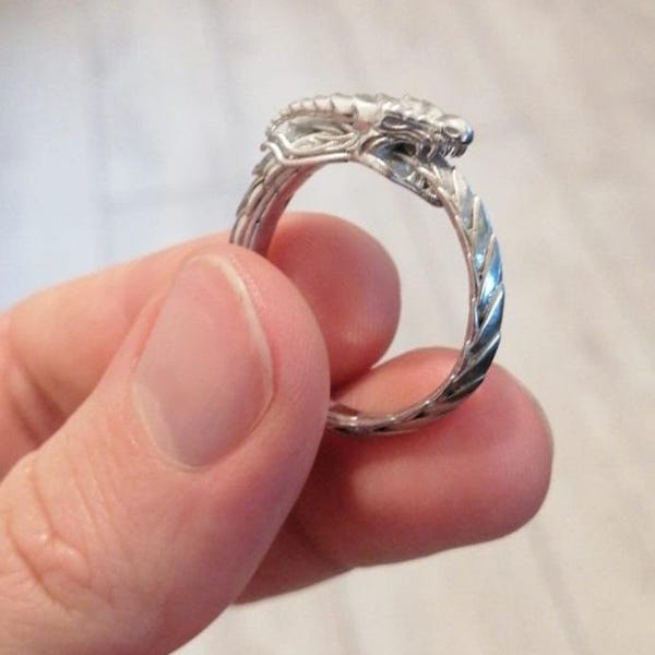 Saint Raphael Archangel Ring, Caduceus Shield Spear Christian Jewelry ...