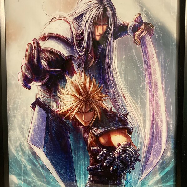 Cloud and Sephiroth Final Fantasy VII - Limited Edition Fine Art Print ...