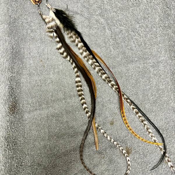 12 Long Rooster Feathers Cree Natural Craft and Earring Feathers 8 to ...