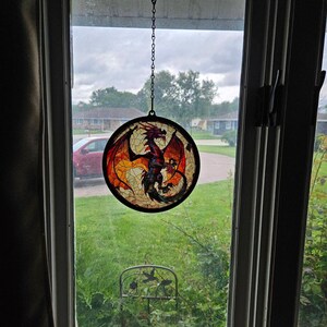 Bunny Stained Glass Window Cling Window Sticker Decal No Adhesive ...