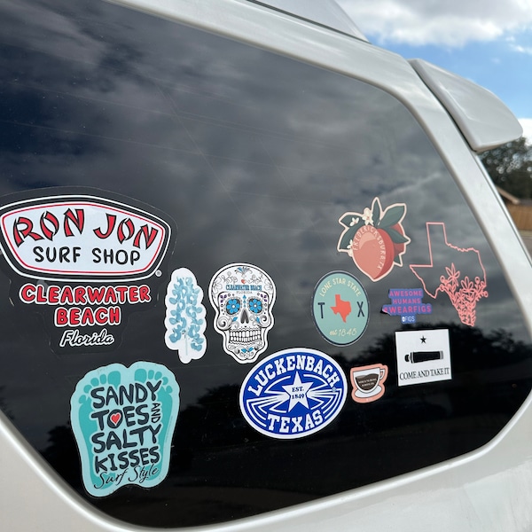 Texas Car Decal, Floral Car Stickers, Texas Pride Decals, Texas Wild ...