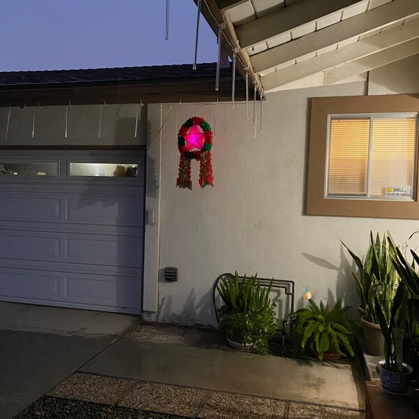 Philippines Traditional Christmas Bamboo Parol Lantern Star Ornament ...